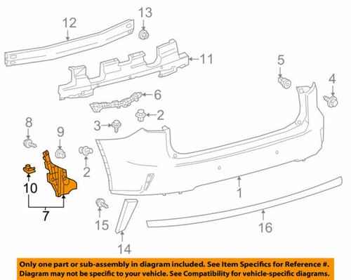 52565-48040 Toyota Retainer, rear bumper, lower rh 5256548040, New ...