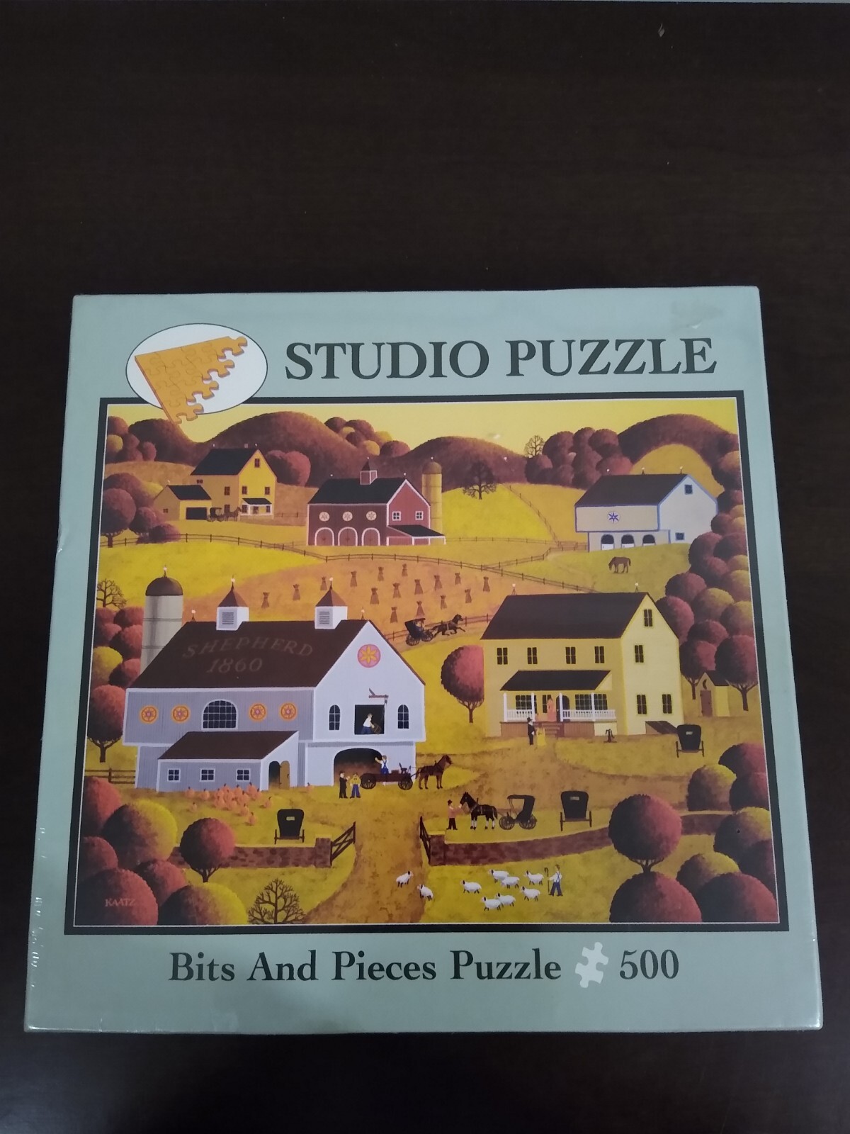 Studio Puzzle 500 Bits & Pieces 'Shepherd Farm' 16" x 20" FACTORY ...