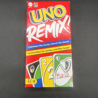 Mattel Games UNO Remix Card Game | Customizable Cards | Control the ...