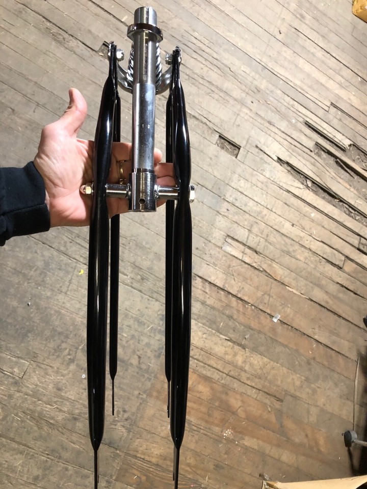 Bicycle springer fork SCHWINN front end BLACK FITS 1949-1959 mans BIKE ...