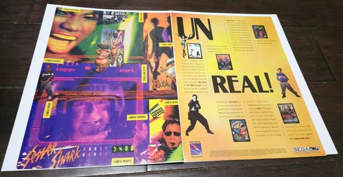 Sega Genesis Un Real! 2 Page Magazine Print Ad | eBay