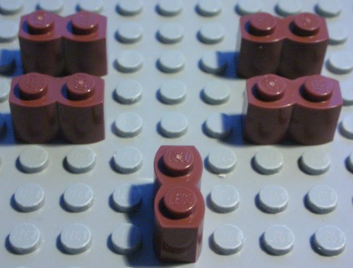 Lego Stein abgerundet Palisade 1x2 new Braun 5 Stück (1026) | eBay