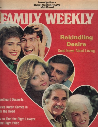 Family Weekly Magazine February 8 1981 Rekindling Desire Desserts ...