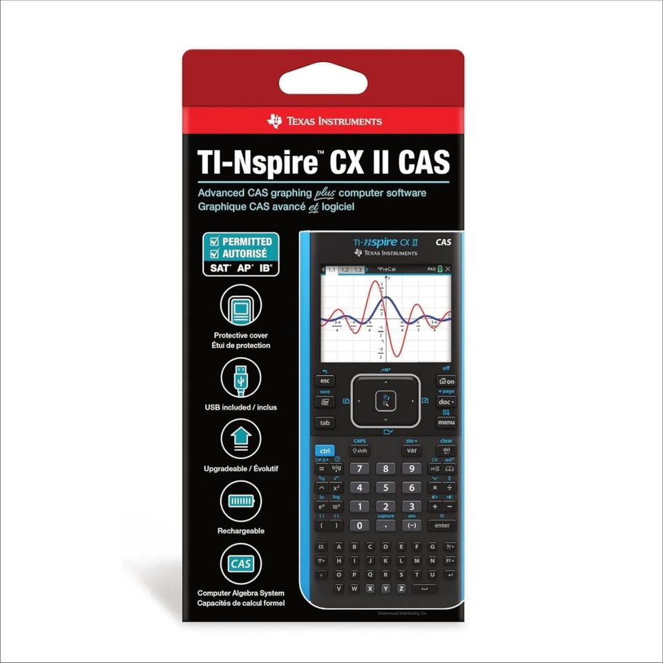 Texas Instruments TI-Nspire CX II CAS Color Graphing Calculator New ...