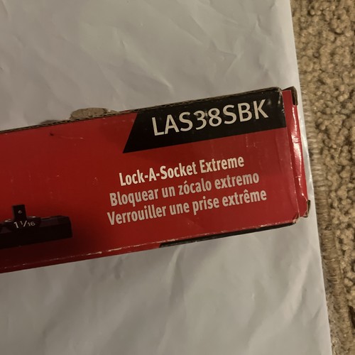 Snap-on Tools BLACK 3/8" Drive SAE 14 Post Lock-A-Socket Rail LAS38SBK ...