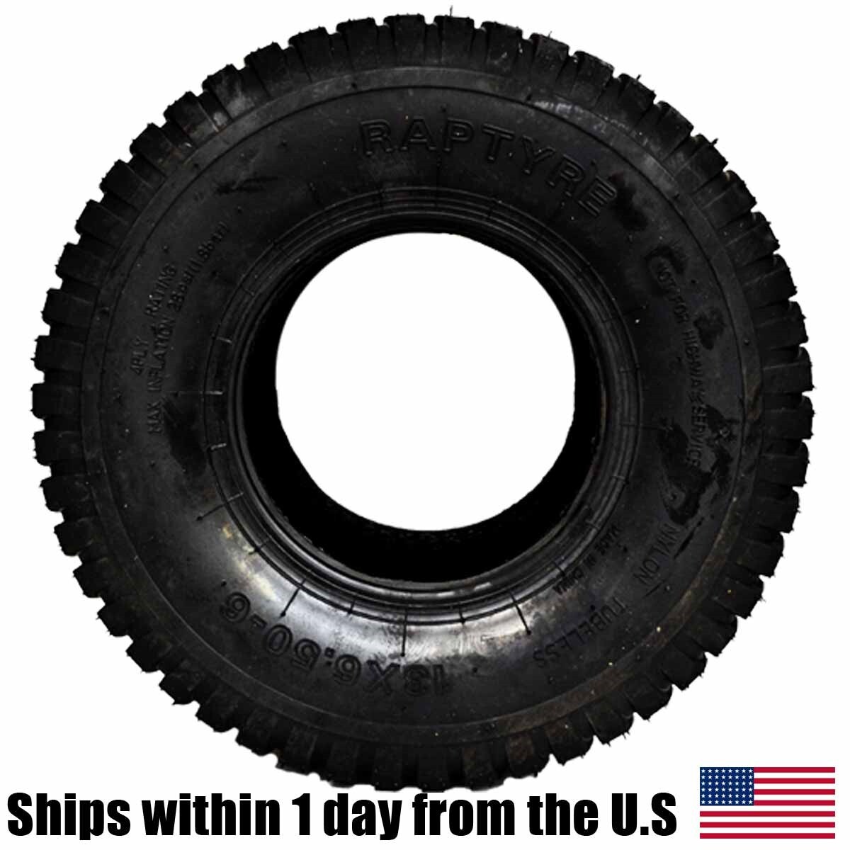 2PK 13X650-6 13X6.50-6 13X6.50X6 4PR Lawn Mower Turf Tires Heavy Duty ...