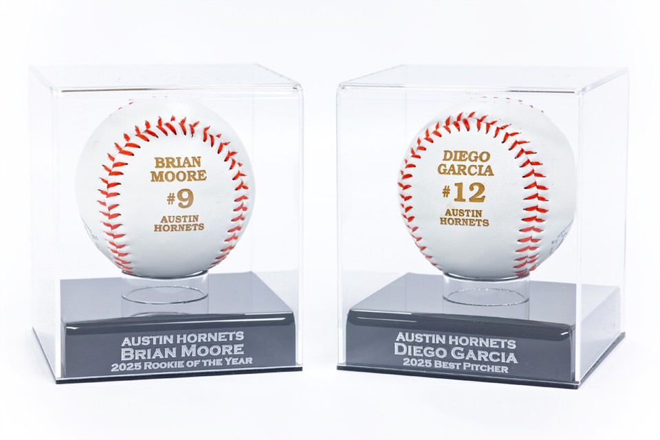 Custom Engraved Baseball Display Case, Ball Holder, Home Run, Sports ...