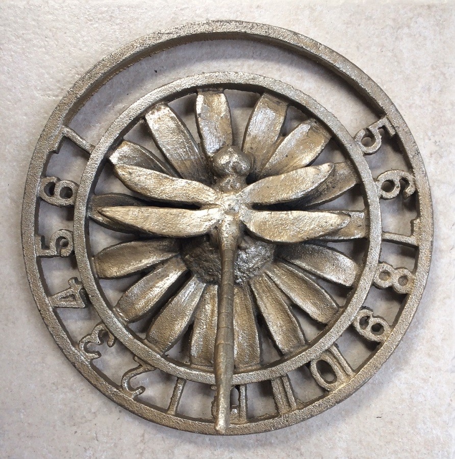 Dragonfly Garden Sundial On Flower Daisy Garden Decor ~ SPI Home 50727 ...