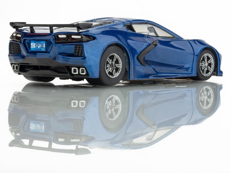 AFX Corvette C8 Riptide Metallic Blue Mega G + HO Slot Car 22094 | eBay