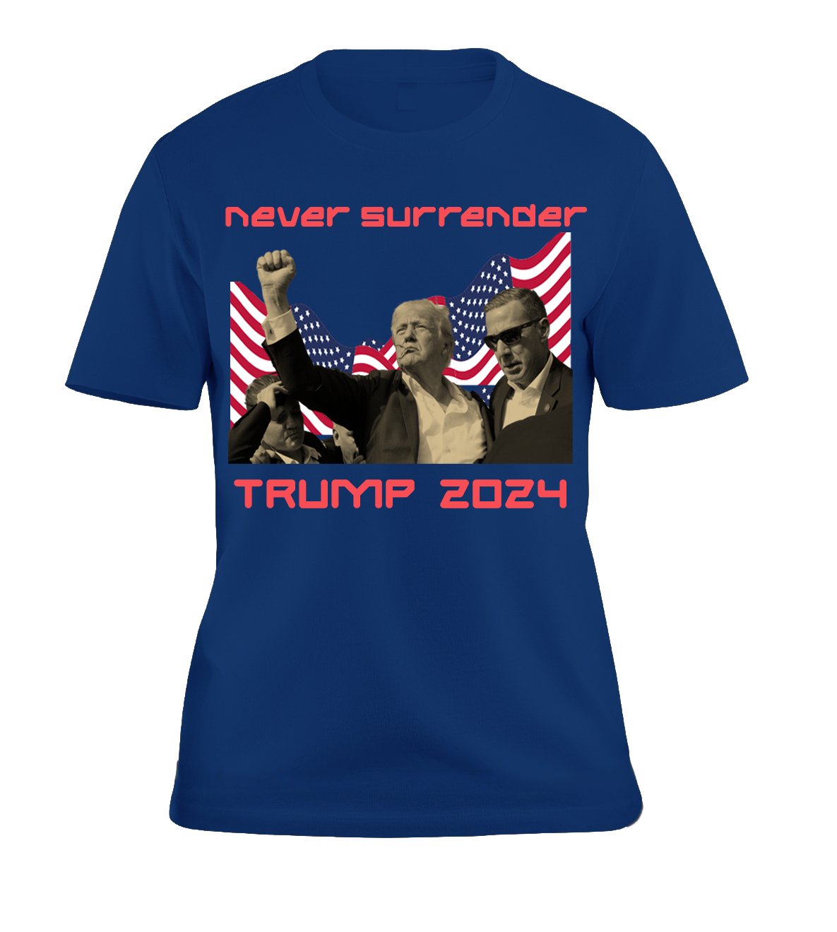 Never Surrender Trump T-Shirt, Trump 2024, Men's T-Shirt -Size 3XL | eBay