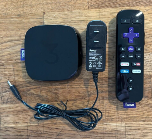 Roku 3 (4200X - 3rd Generation) Media Streamer w/ remote. Tested And ...
