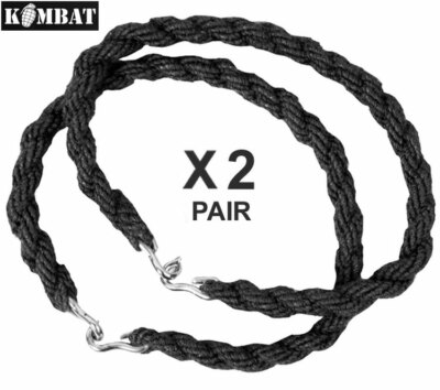 2 x Pairs Trouser Twists Bungee Elastic Leg Ties Army Combat Military ...