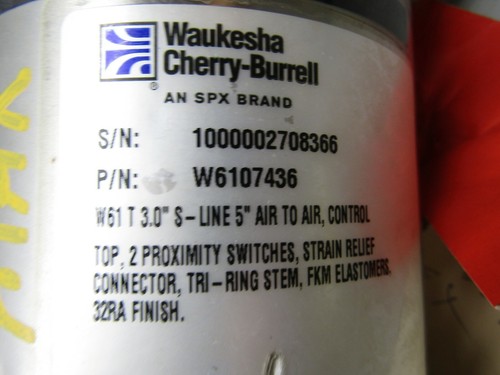 SPX Waukesha W6107436 W61 T 3.0" S-Line 5" Air to Air W/ Top Controller ...