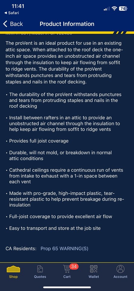 ADO ProVent 22" x 48" High Polystyrene ProVent Attic Rafter Vent. | eBay