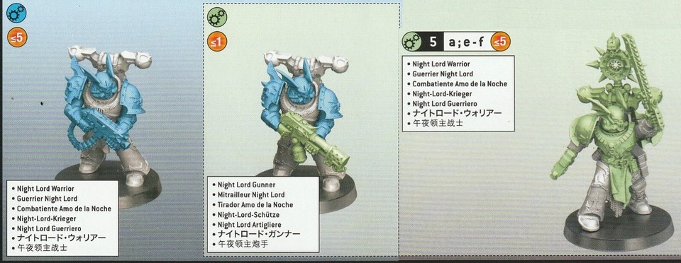 Night Lord Warrior Icon Nemesis Claw Kill Team Nightmare 40k - NoS (x1 ...