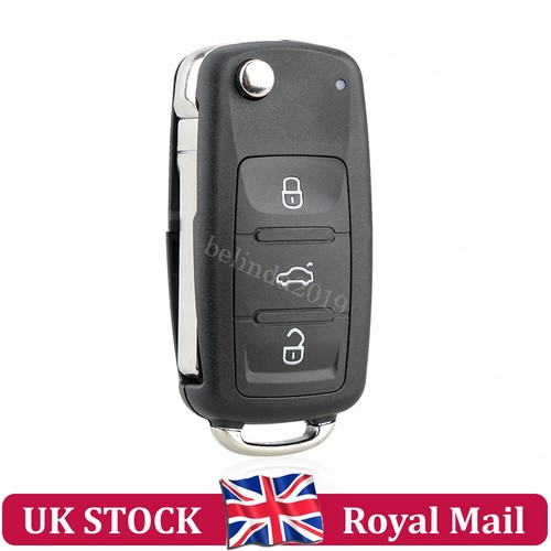 For 2011 - 2016 VW Volkswagen Up! Beetle Flip Remote Key Fob Case Shell ...