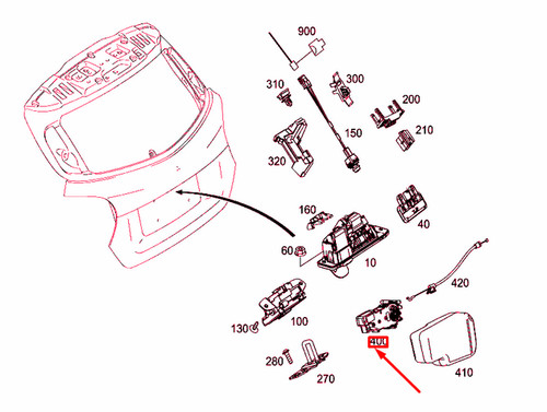 NEW MERCEDES-BENZ GLA X156 REAR PANEL DOOR DRIVE SYSTEM A2047500060 OEM ...