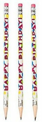 Pack of 12 - Happy Birthday Pencils - Party Bag Fillers | eBay UK