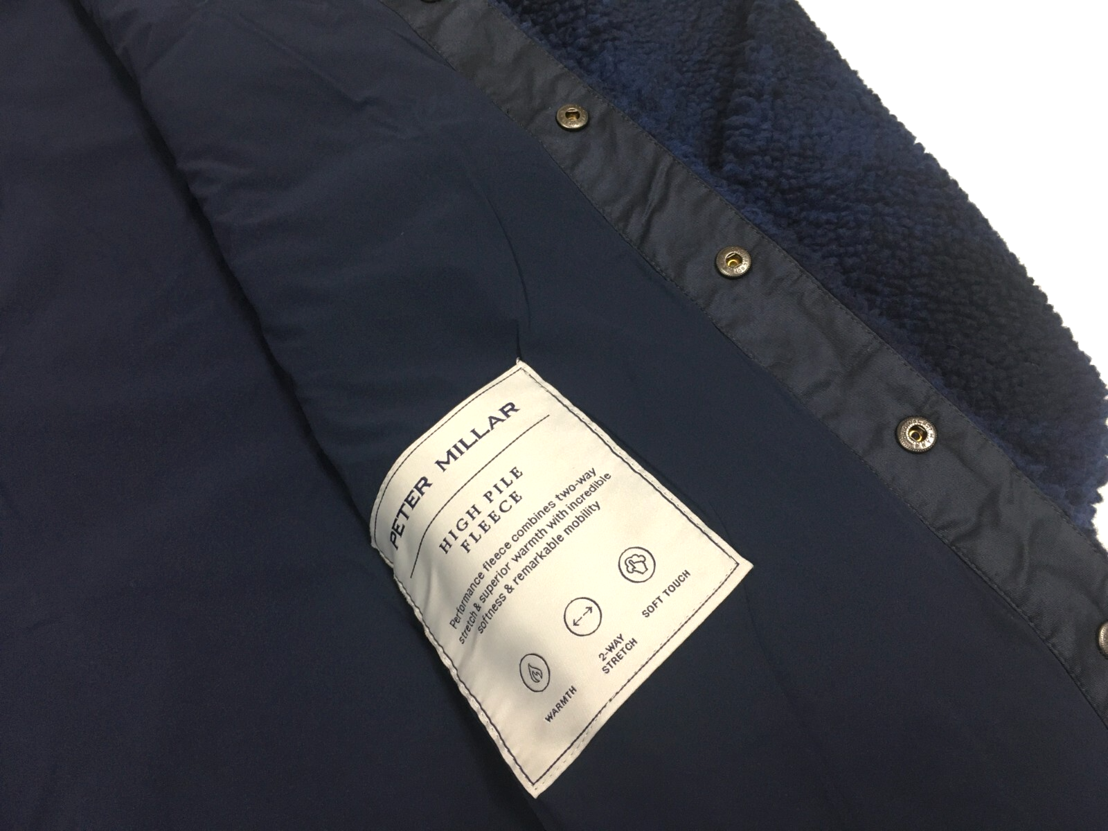 Peter Millar Sherpa Shearling Fur Golf Field Overshirt Shirt Jacket ...