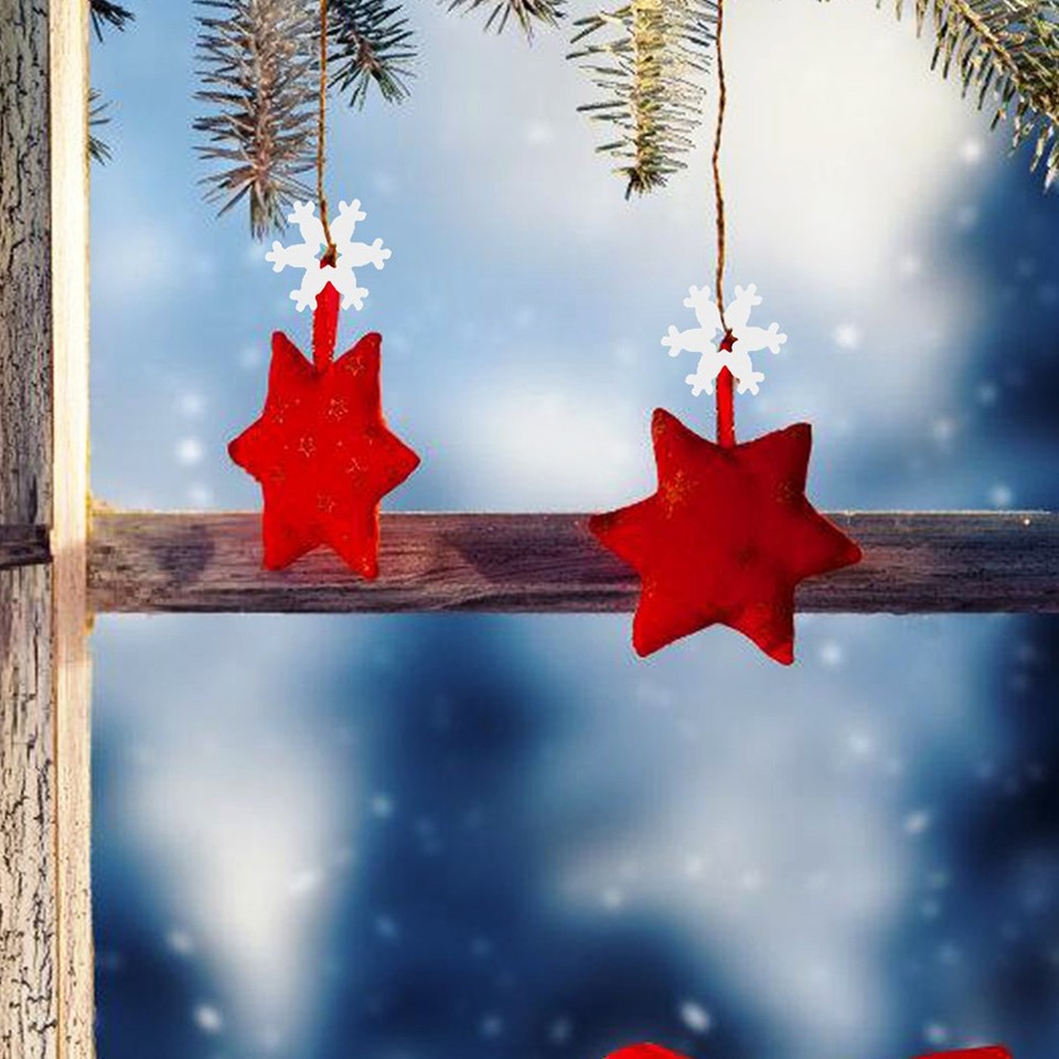 50 Pcs Rustic Wooden Snowflake Embellishments Ornaments for Holiday ...