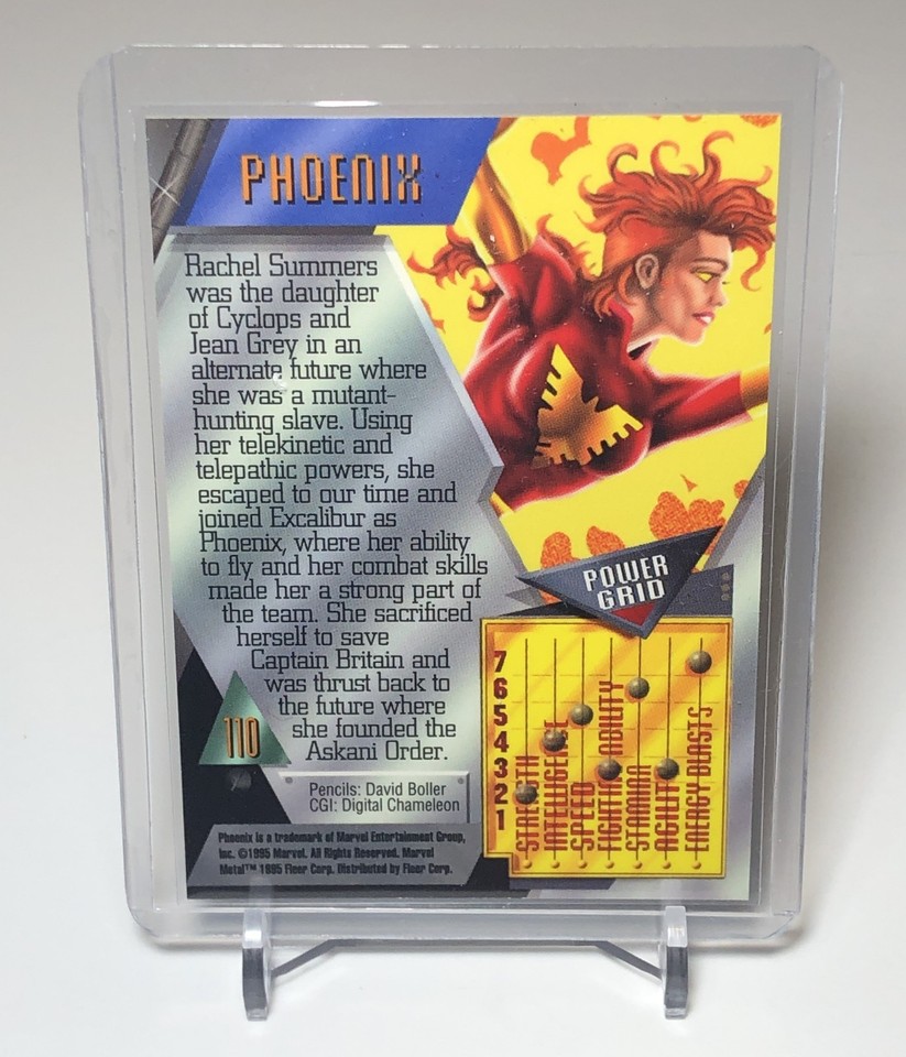 1995 Marvel Metal - Phoenix - #110 Power Grid Comic Trading Card | eBay