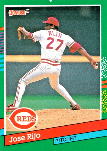 Jose Rijo 1991 Donruss #722 Cincinnati Reds MLB Card- Free Shipping | eBay