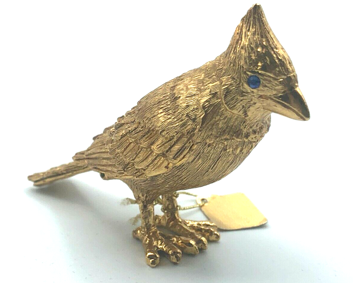 Estee Lauder Solid Perfume Compact "Golden Bird" Pleasures Fragrance ...