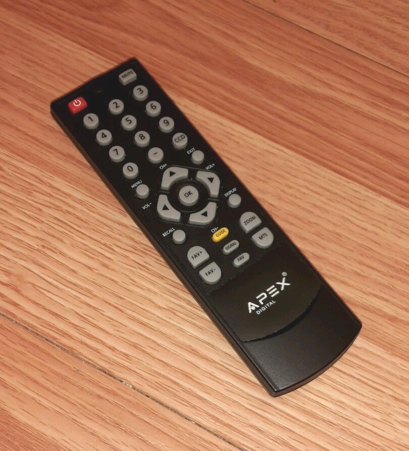 Genuine Apex Digital (LR03) Pre-Programmed TV Remote Control w/ Battery ...