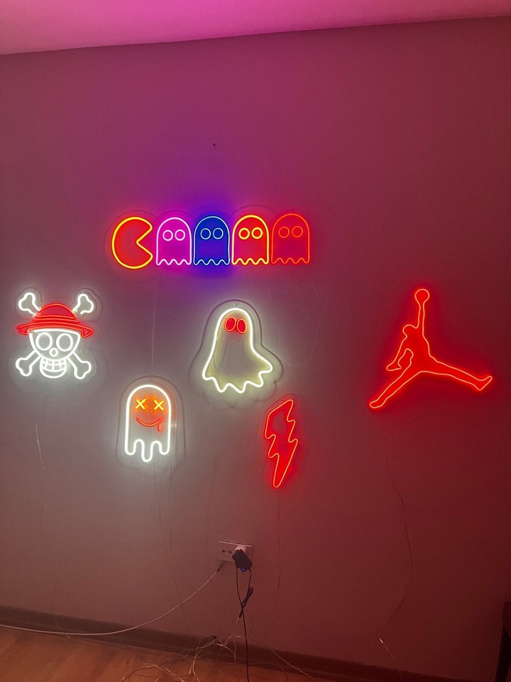 Joker Neon Sign,Packman Neon Sign,Neon light, Game Room Neon Sign, Gift ...