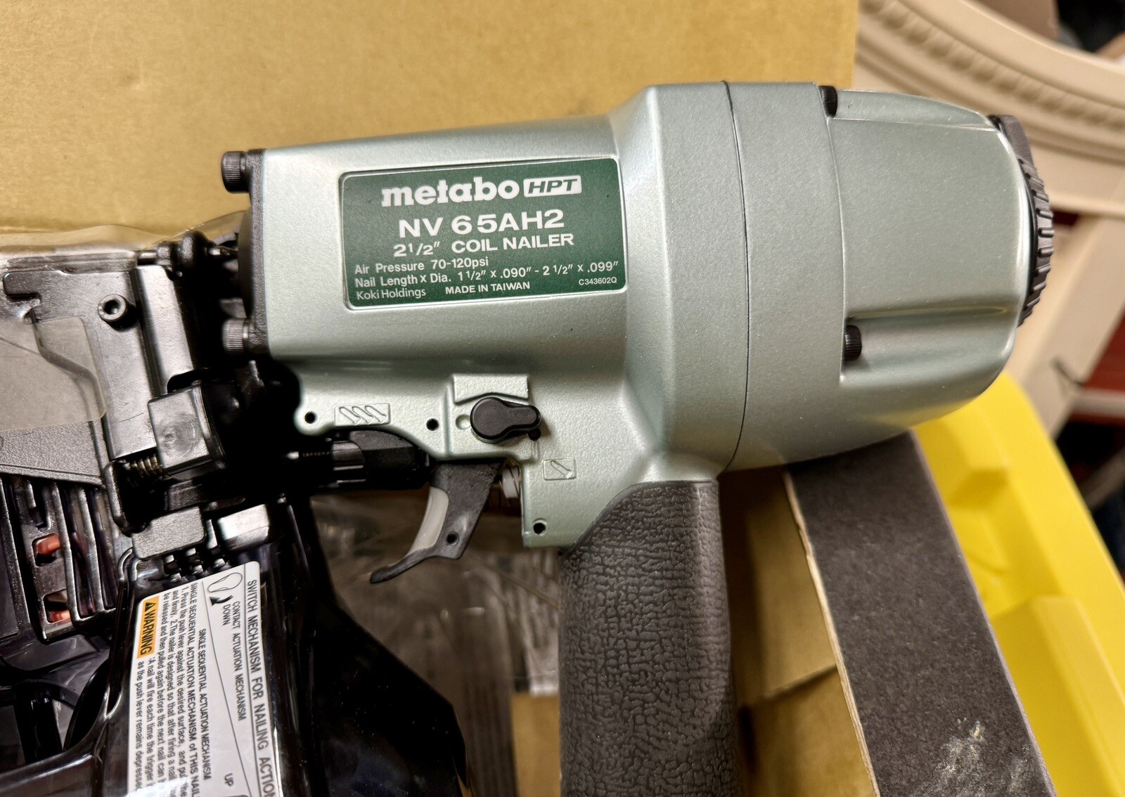 Metabo HPT NV65AH2 2-1/2 inch Coil Nailer for sale online | eBay