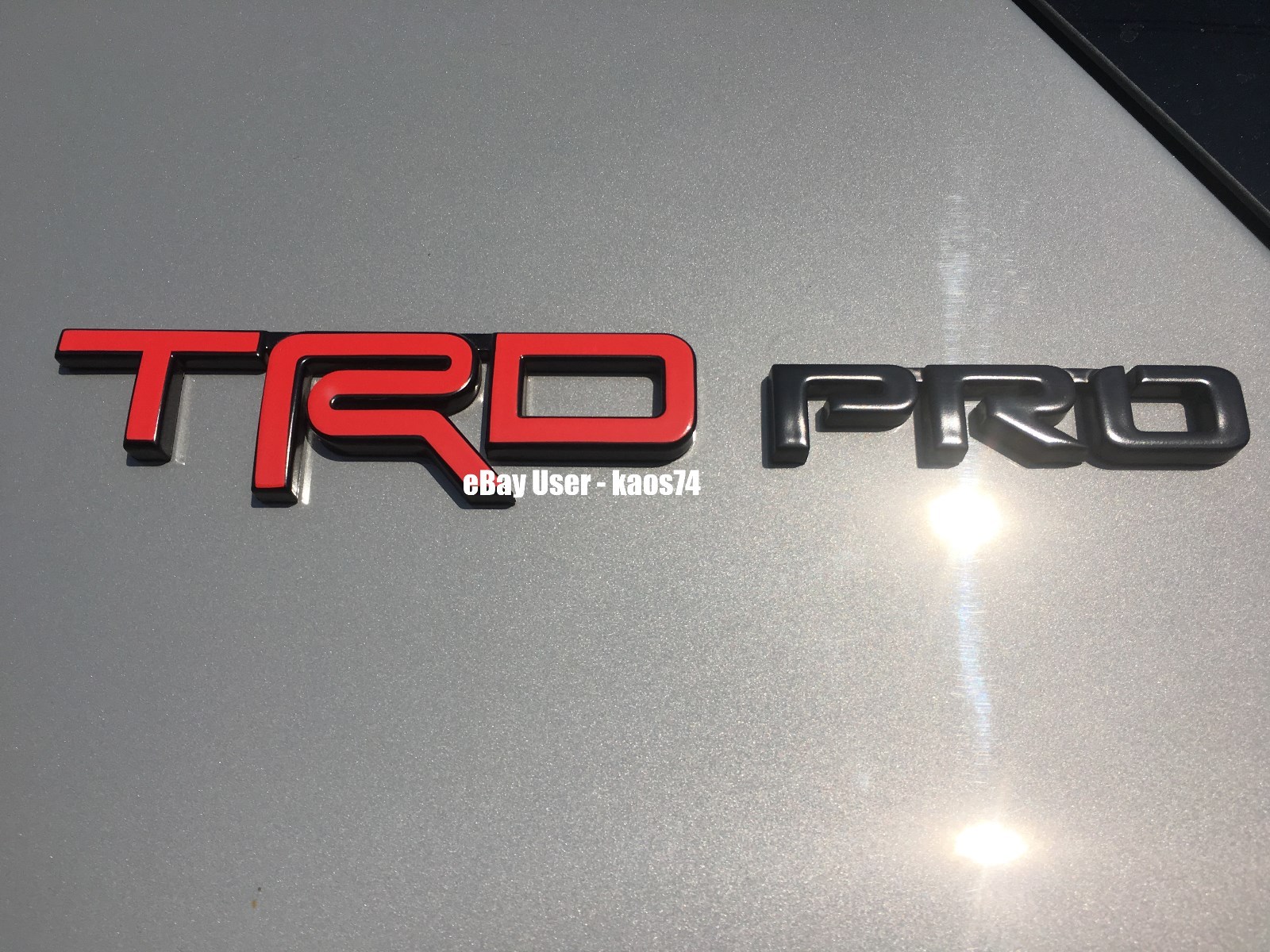 FITS Toyota 4Runner "TRD PRO" Emblem Decal 2016 2017 2018 2019 2020 ...