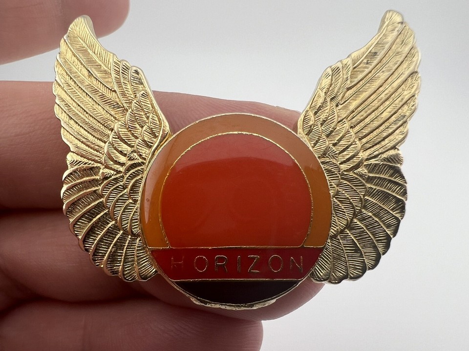 Vintage Horizon Airlines Captains Pilot Hat Wings Lapel Hat Pin | eBay