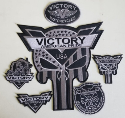 6 Victory Motorcycles Embroidered Patches from 4.5-10.5" | eBay