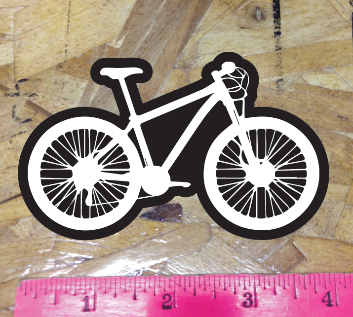 Black/White Mountain Bike Sticker Decal Graphic Bicycle Hardtail MTB 27 ...