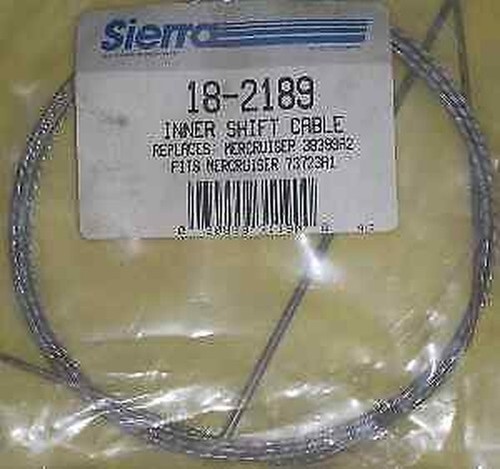 Sierra 18-2189 Inner Shift Cable Mercury38399A2 30999311900 | eBay ...