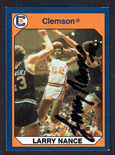 Larry Nance signed autograph auto 1990 Clemson Collegiate Collection ...