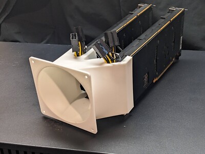 Nvidia CMP100 - 210 Dual Cooling Shroud 120mm fan - 70mm Spacing | eBay