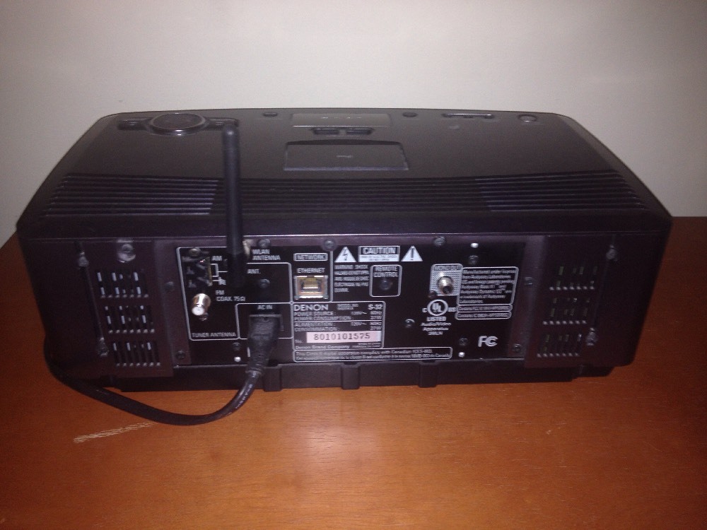 Denon S-32 Wireless Network Clock Internet Radio Wifi Ipod Great Sound ...