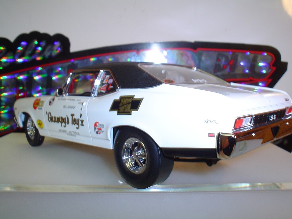 BILL JENKINS GRUMPYS TOY 1968 CHEVY NOVA SS NHRA DRAG STRIP LEGEND 1:18 ...