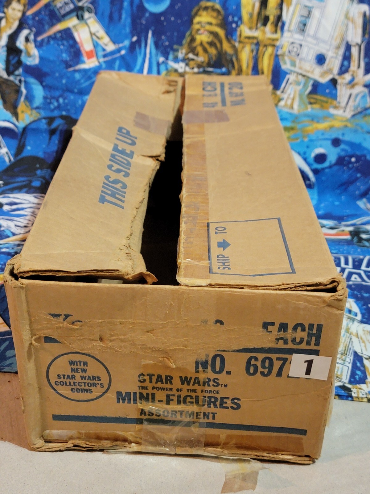 Star Wars Kenner Power of the Force 1985 Shipping Case Carton Box 48 ...