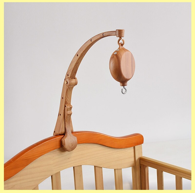 Baby Bed Bell Toy Holder Plastic Rattles Bracket Mobile Crib Music Box ...