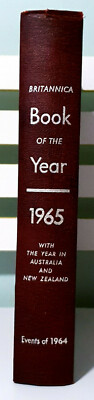 Britannica Book of the Year 1965: Events of 1964! HC Book by William ...