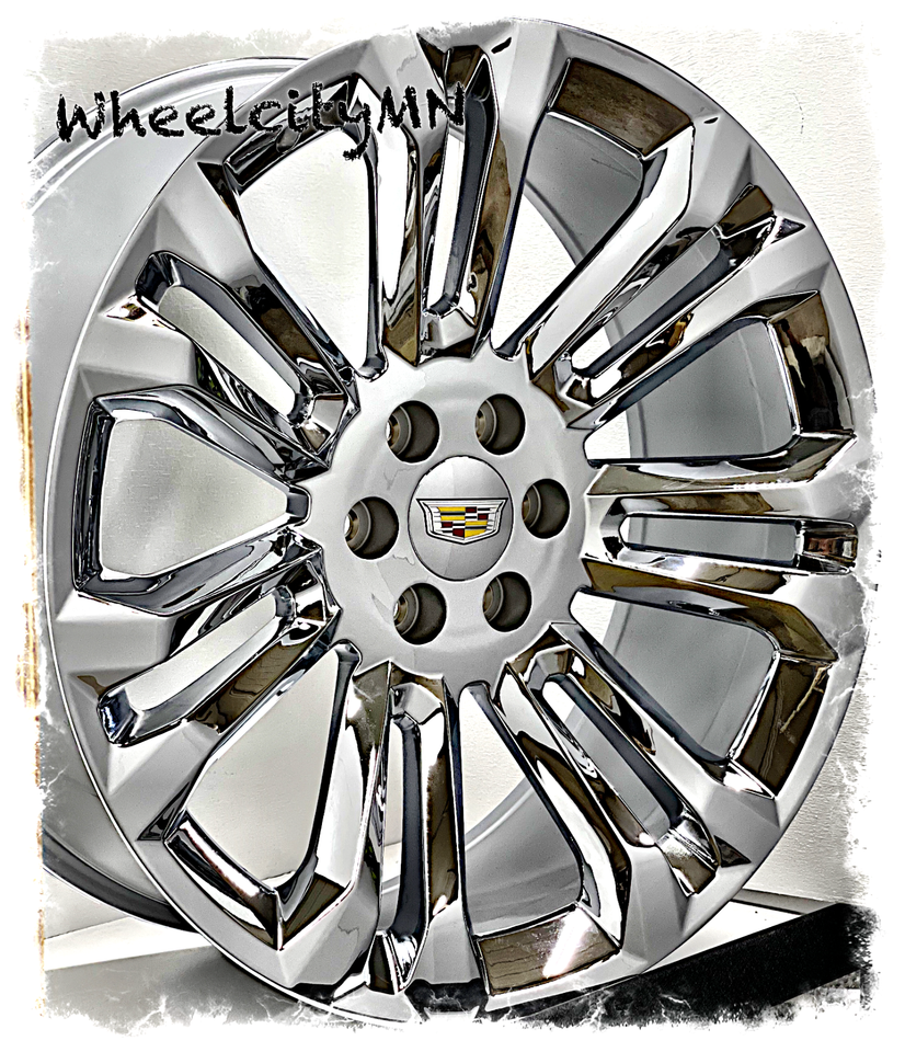 22" chrome OE 5666 replica wheels fits 2019 Cadillac Escalade Luxury ...