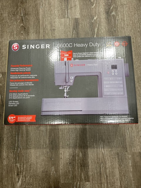 SINGER LED Heavy Duty 6600C Computerized Sewing Machine for sale online ...