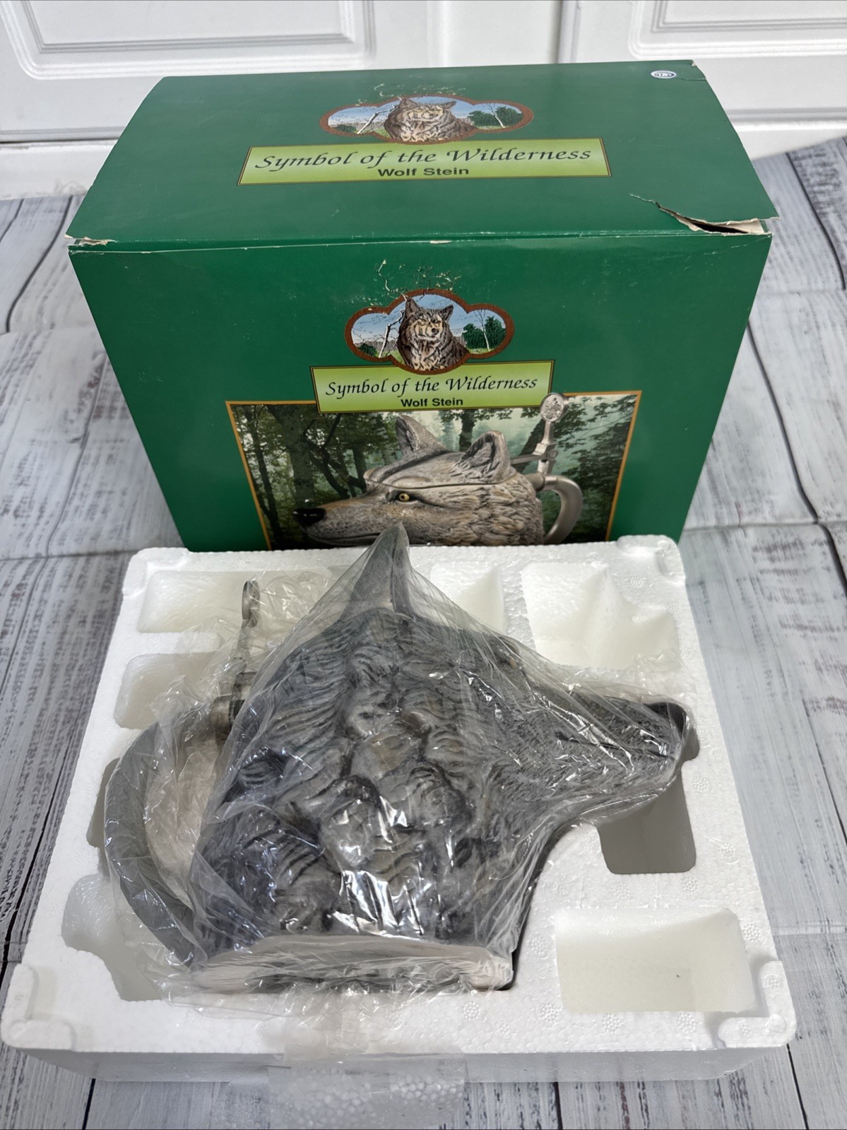 Anheuser-Busch Symbol Of The Wilderness Wolf Stein Rare Collector Beer ...