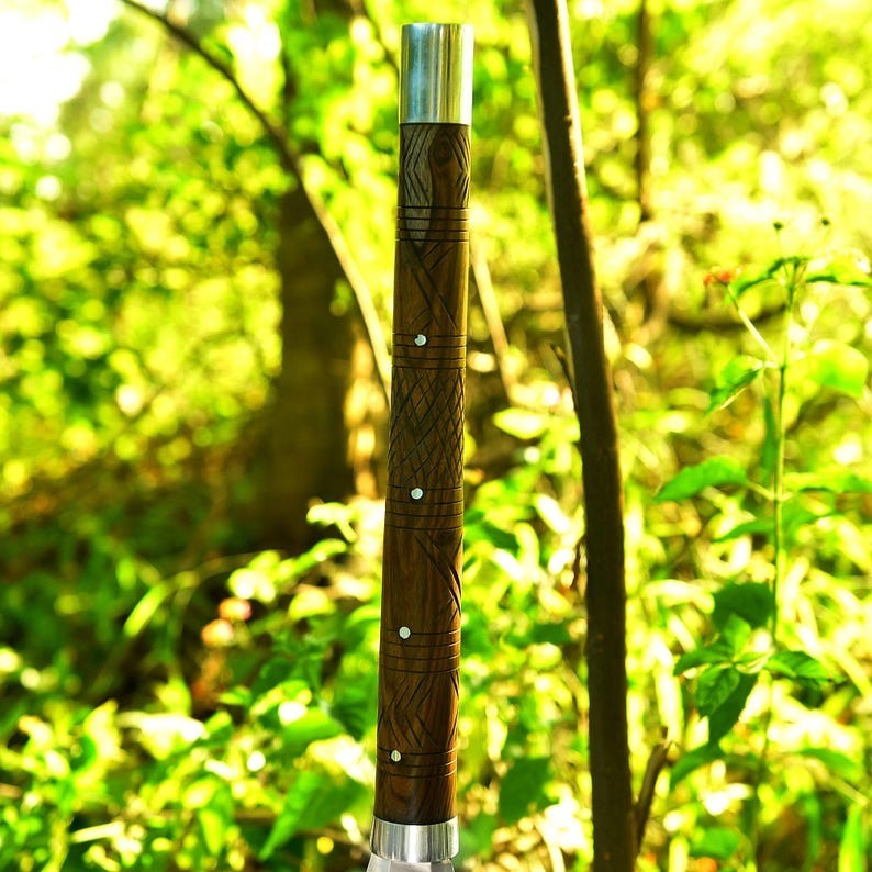 Custom Handmade Carbon Steel Blade Tactical Spear | Hunting Spear ...