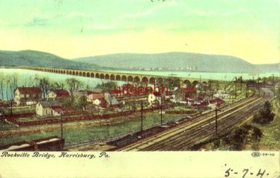 ROCKVILLE BRIDGE, HARRISBURG, PA 1907 Capt. John Smith Commemorative ...