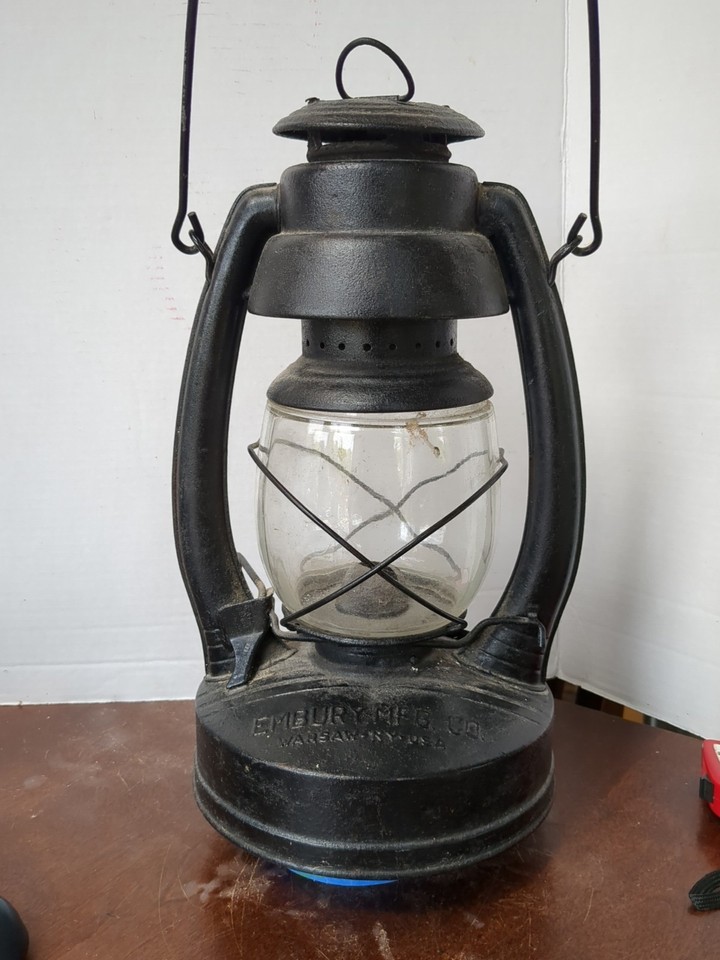 Antique Embury MFG Co. No. 2 Air Pilot Kerosene Oil Lantern | eBay