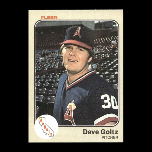 Dave Goltz 1983 Fleer California Angels #90 NM-MT Vintage! | eBay