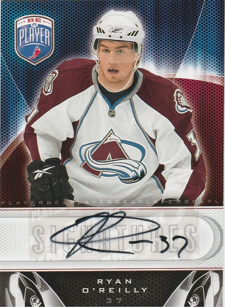 2009-10 Be A Player Signatures #SRO Ryan O'Reilly Blues Avalanche ...